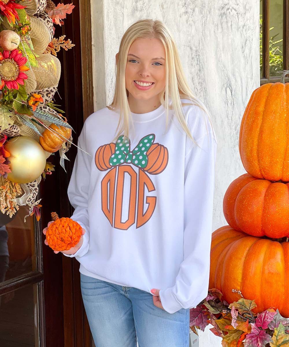 Monogrammed Fall Wreath Shirt