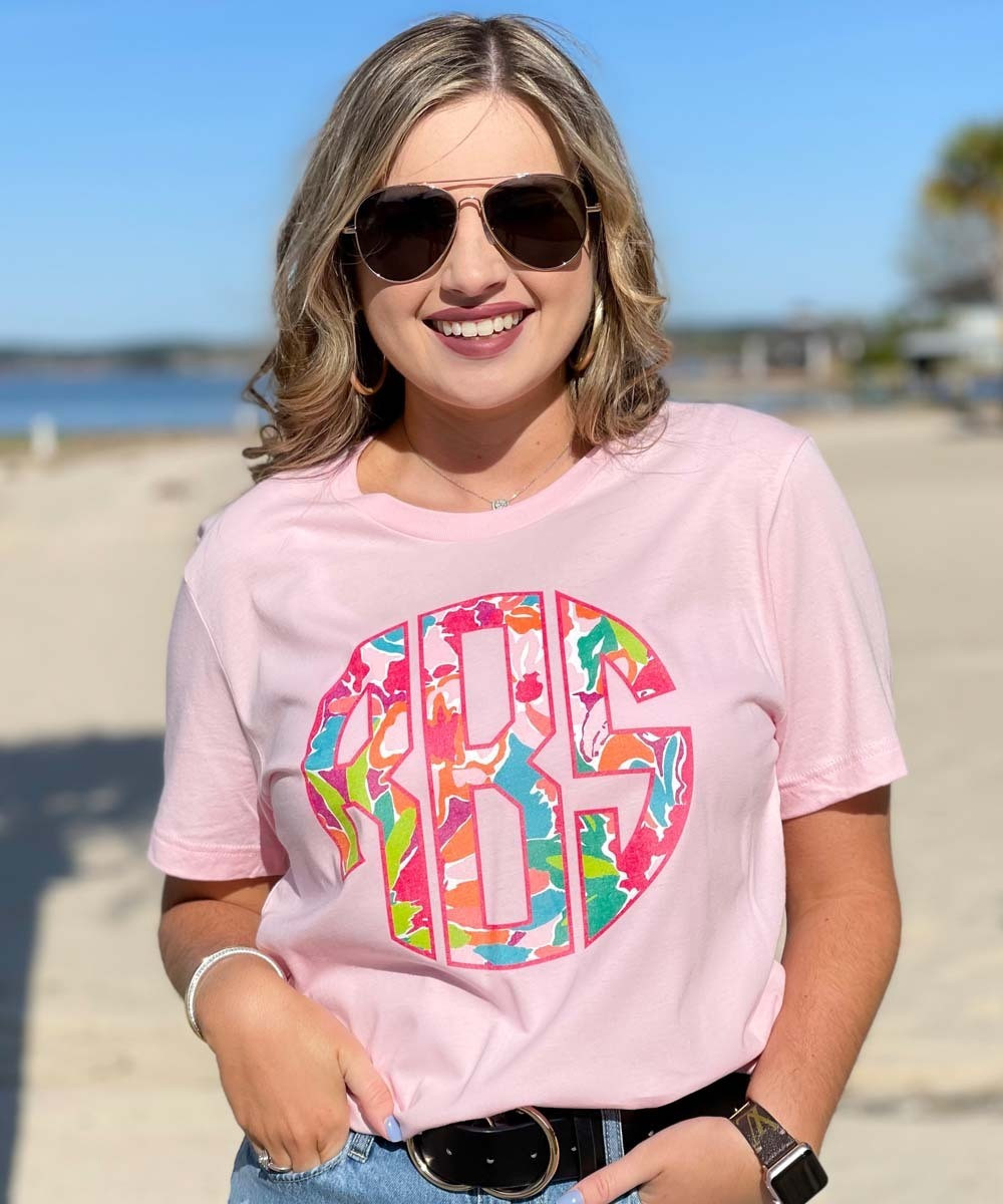 Lilly Inspired Monogram Comfort Colors T-Shirt