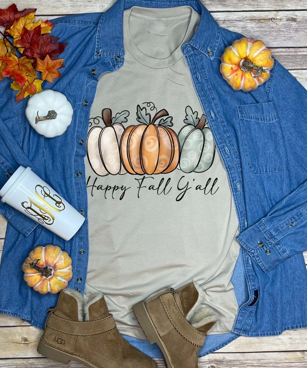 Monogrammed Fall Wreath Shirt