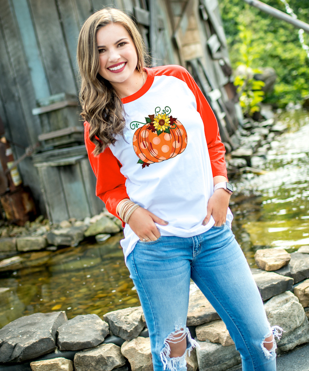 Monogrammed Fall Wreath Tee Shirt