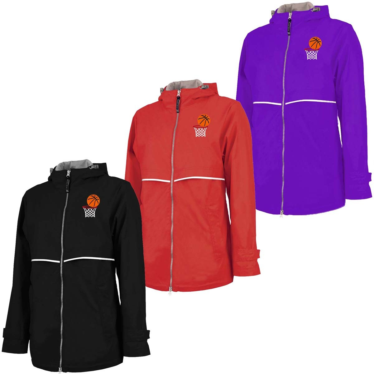 Monogrammed Rain Jacket