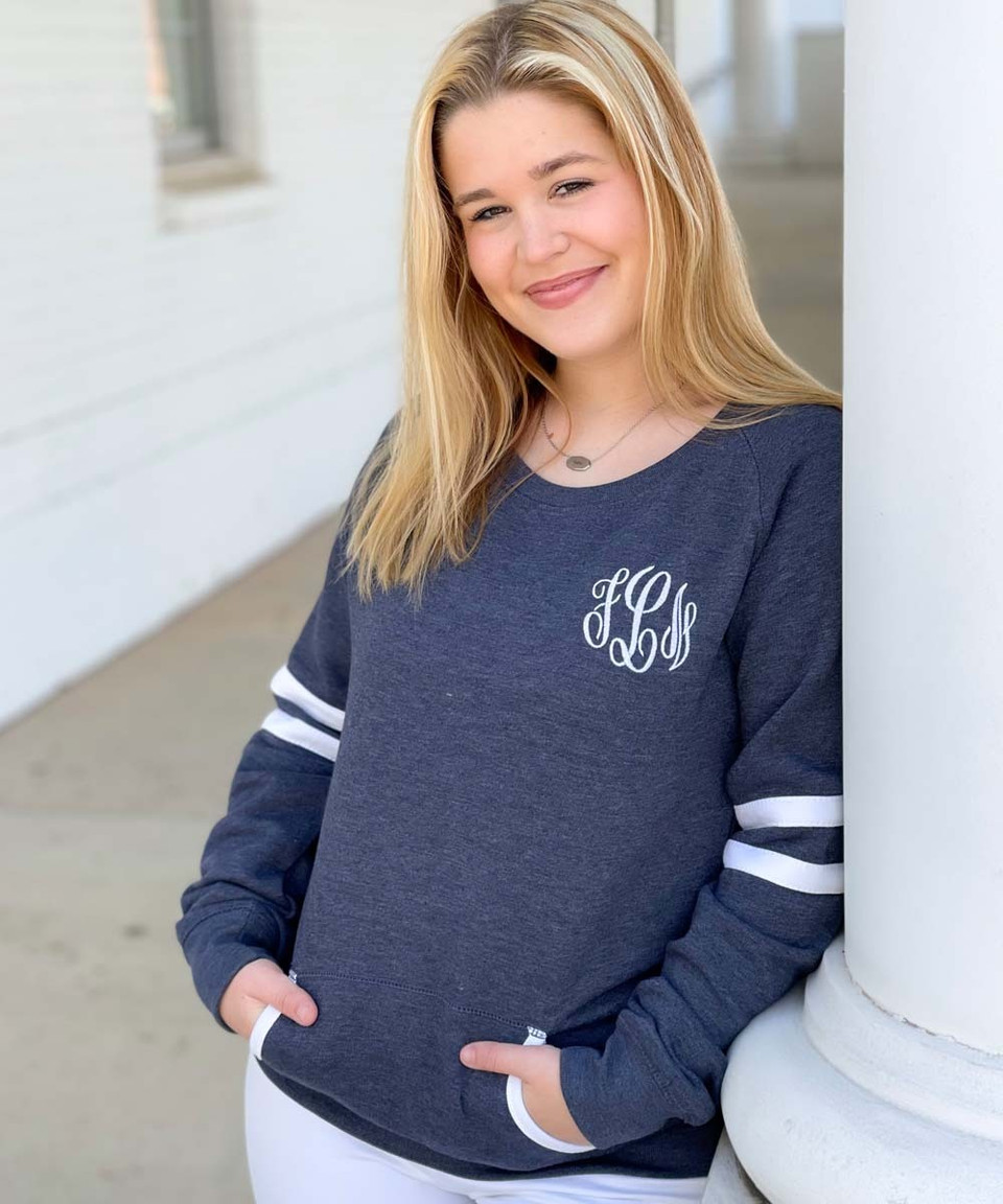 Monogrammed Hooded Sweatshirt