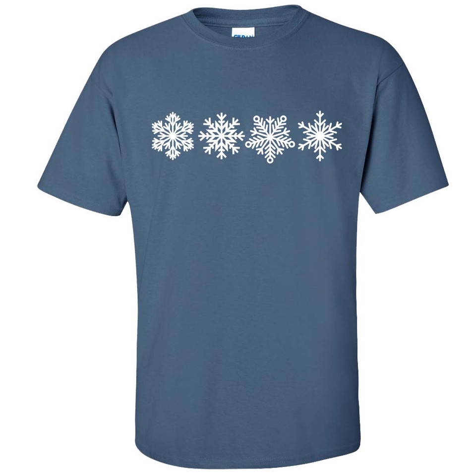 Monogrammed Snowflake Initial Tee Shirt