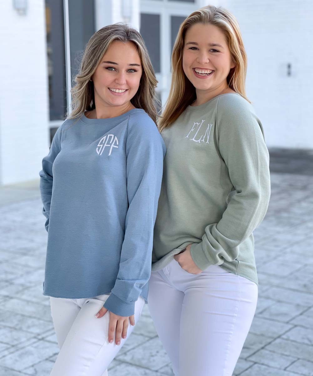 Monogrammed Pullover Sweatshirt