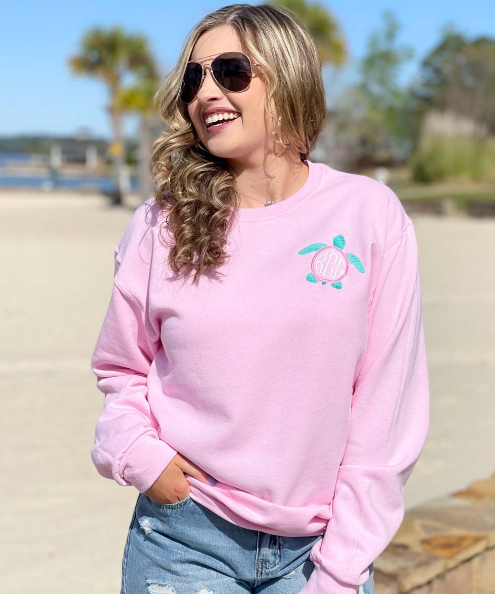 Monogrammed Sea Turtle Sweatshirt
