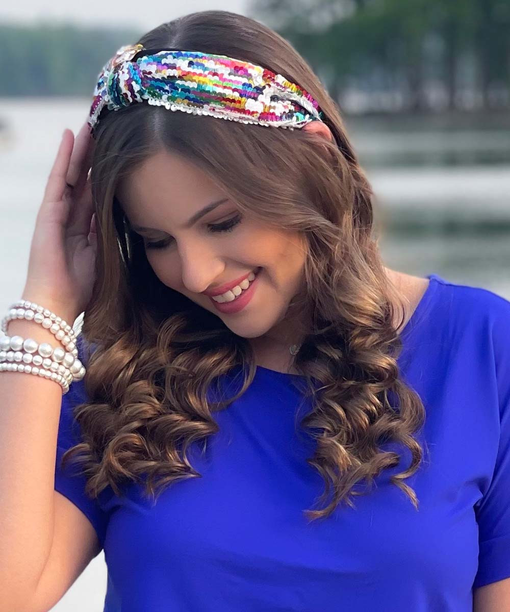 Knotted Sequin Headband