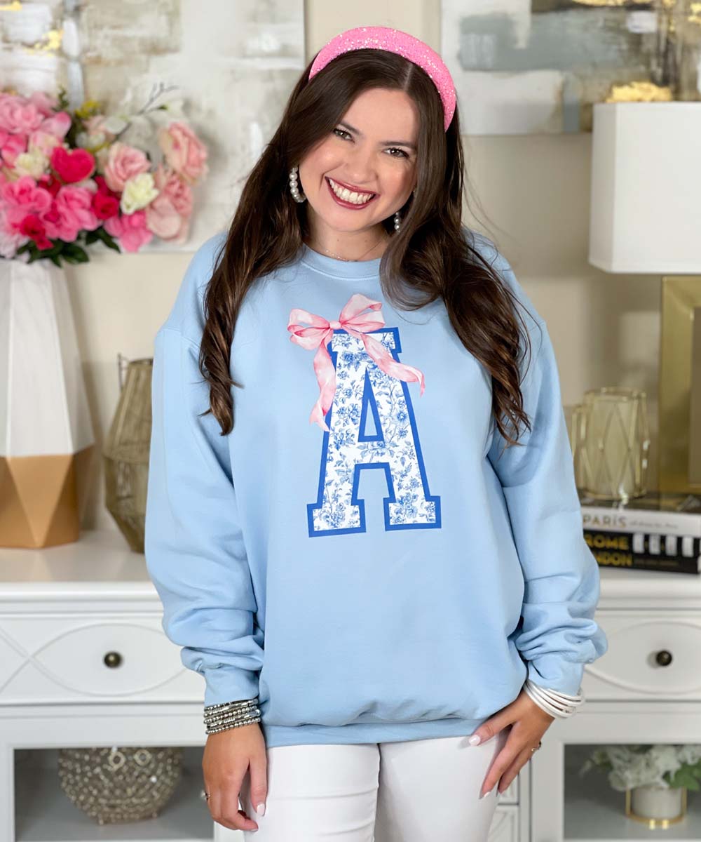 Personalized Initial Sweatshirt