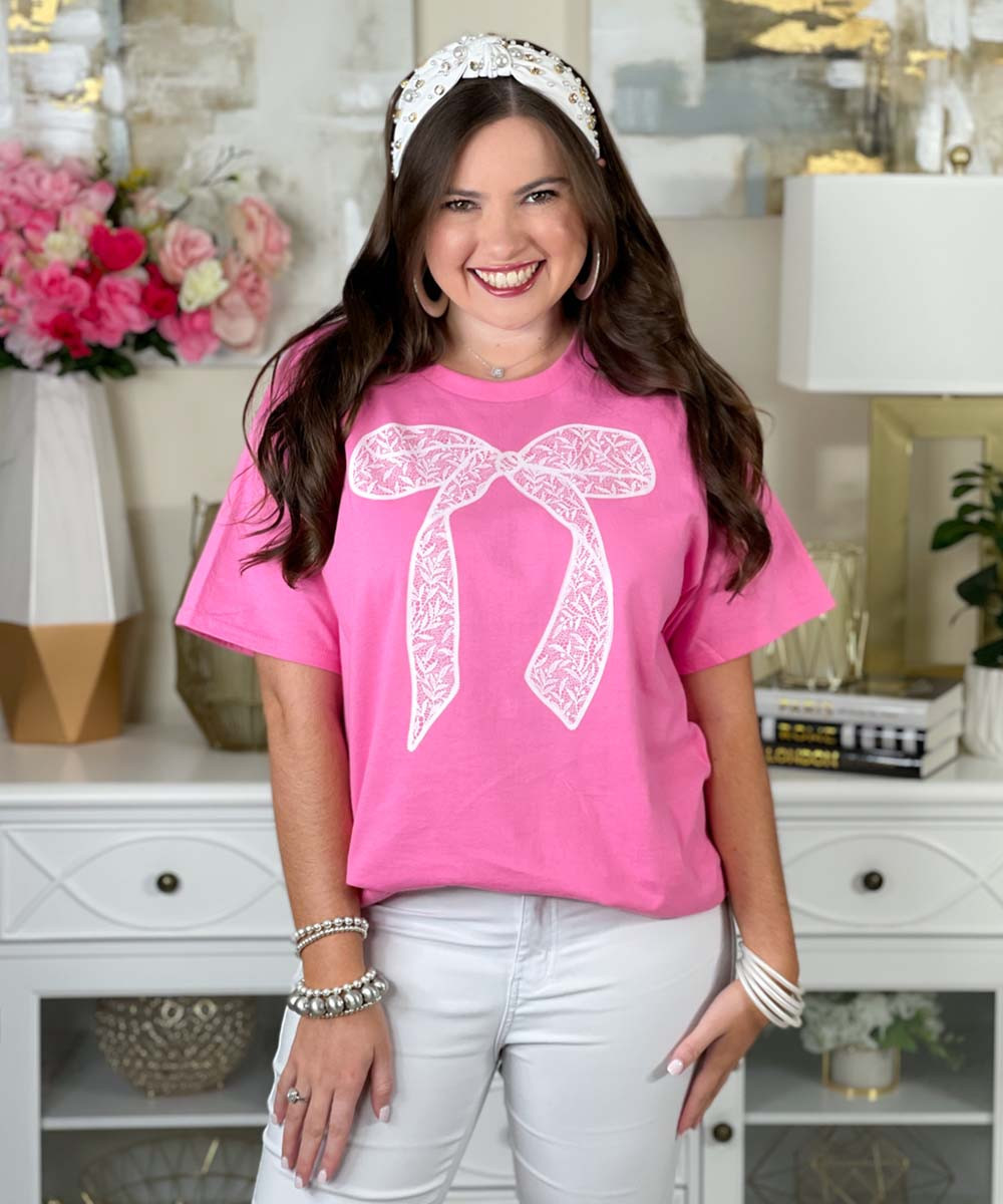 Lace Bow Shirt