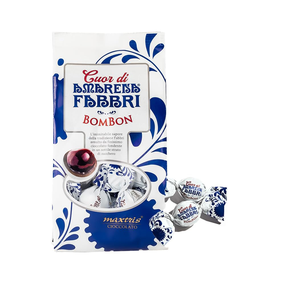 Chocolate Bombons with cherry inside, bag of 5.3oz