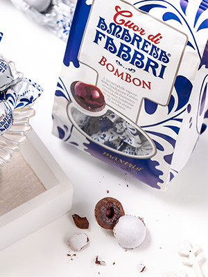 Chocolate Bombons with cherry inside, pack of 10 bags