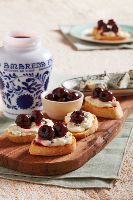 Amarena Cherries in Syrup jar 8OZ