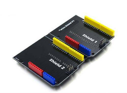 Twins Shield for Arduino/pcDuino: Add two Shields Side by Side - CuteDigi