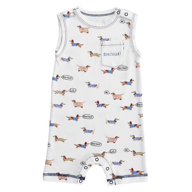 Tank Romper - Bonjour - [Wholesale]Stephan Baby