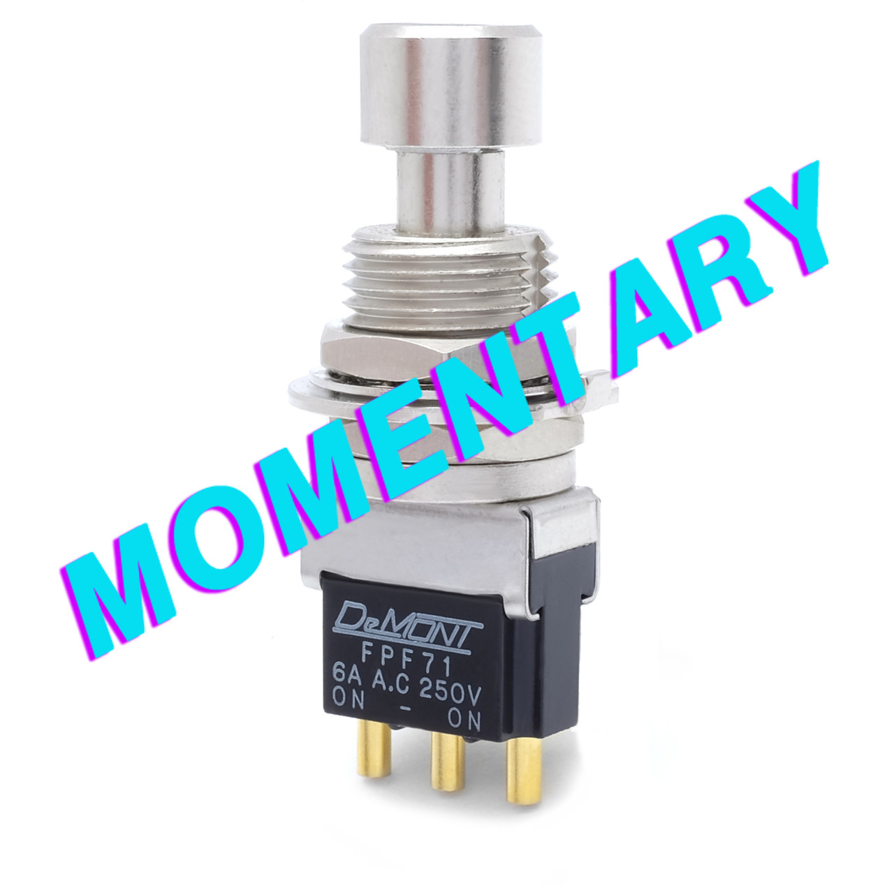 Soft Click SPST Momentary Foot Switch | Pro Grade Off-(On)