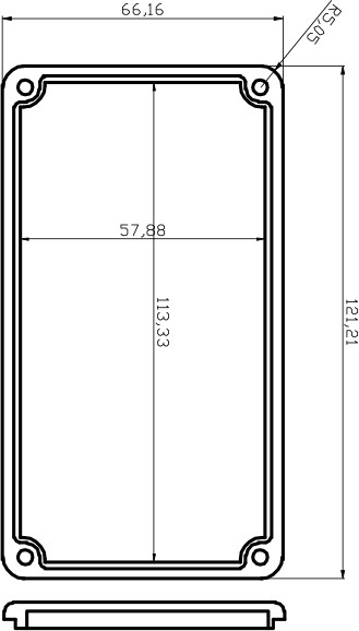 125B Enclosure Project Box | Hammond Replacement