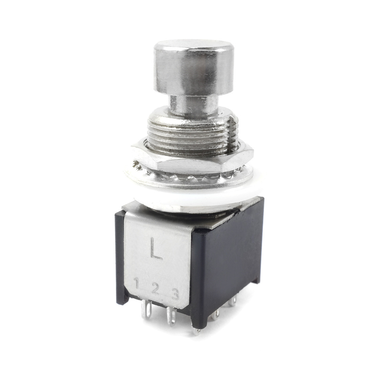 3PDT Latched Foot Switch - Solder Lugs - Black - Love My Switches