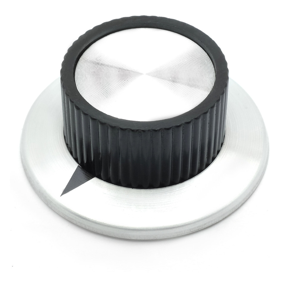 41mm Silver Aluminum Knob | For Precision Instruments
