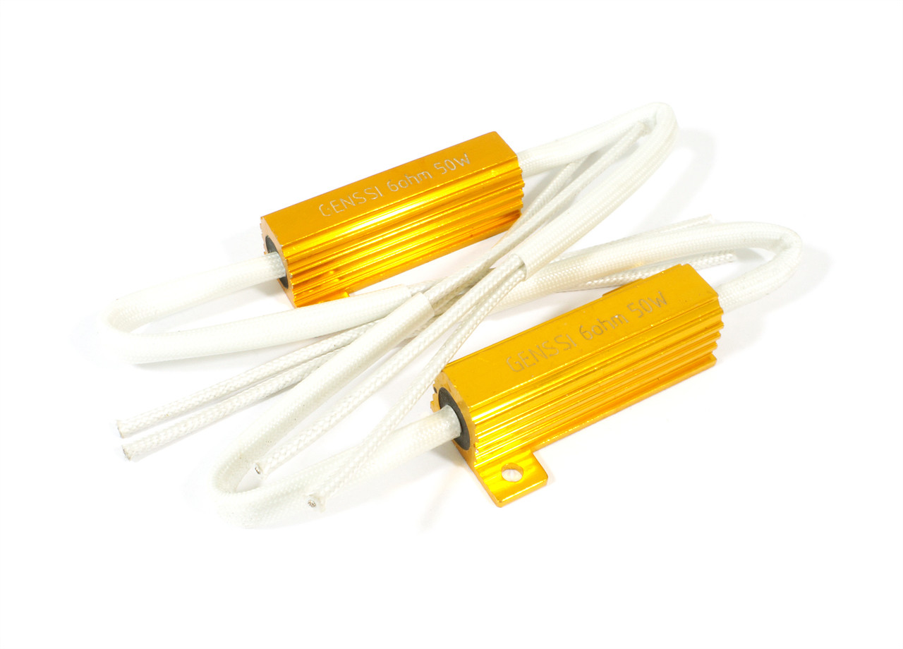 50W Load Resistor Packs for HID LED Wiring (2 Pack) - GENSSI