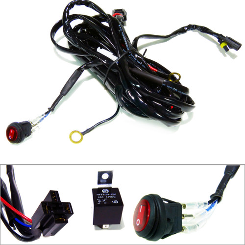 Wire Harness Relay with Switch for LED Lighting - GENSSI