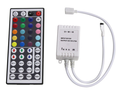 LED Strip RGB Controller IR 44 Key Thin Remote - GENSSI