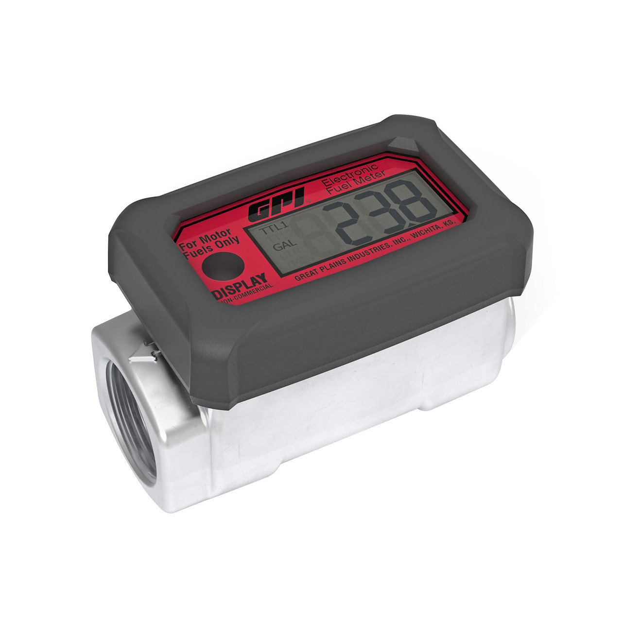 GPI 01A31GM 1 in. NPT Digital Inline Fuel Meter - Gallons - John M ...