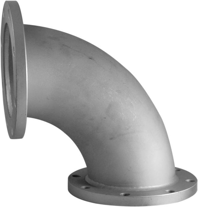 4 in. Aluminum TTMA Flanged 90° Elbow - John M. Ellsworth Company