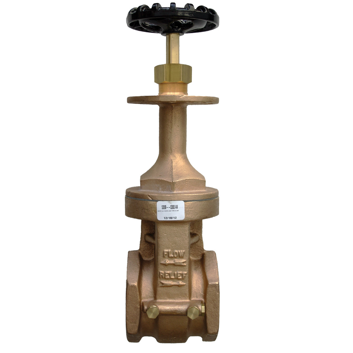 Morrison Bros. 200 WOG Series 535 Brass Gate Valve w/ Expansion Relief ...