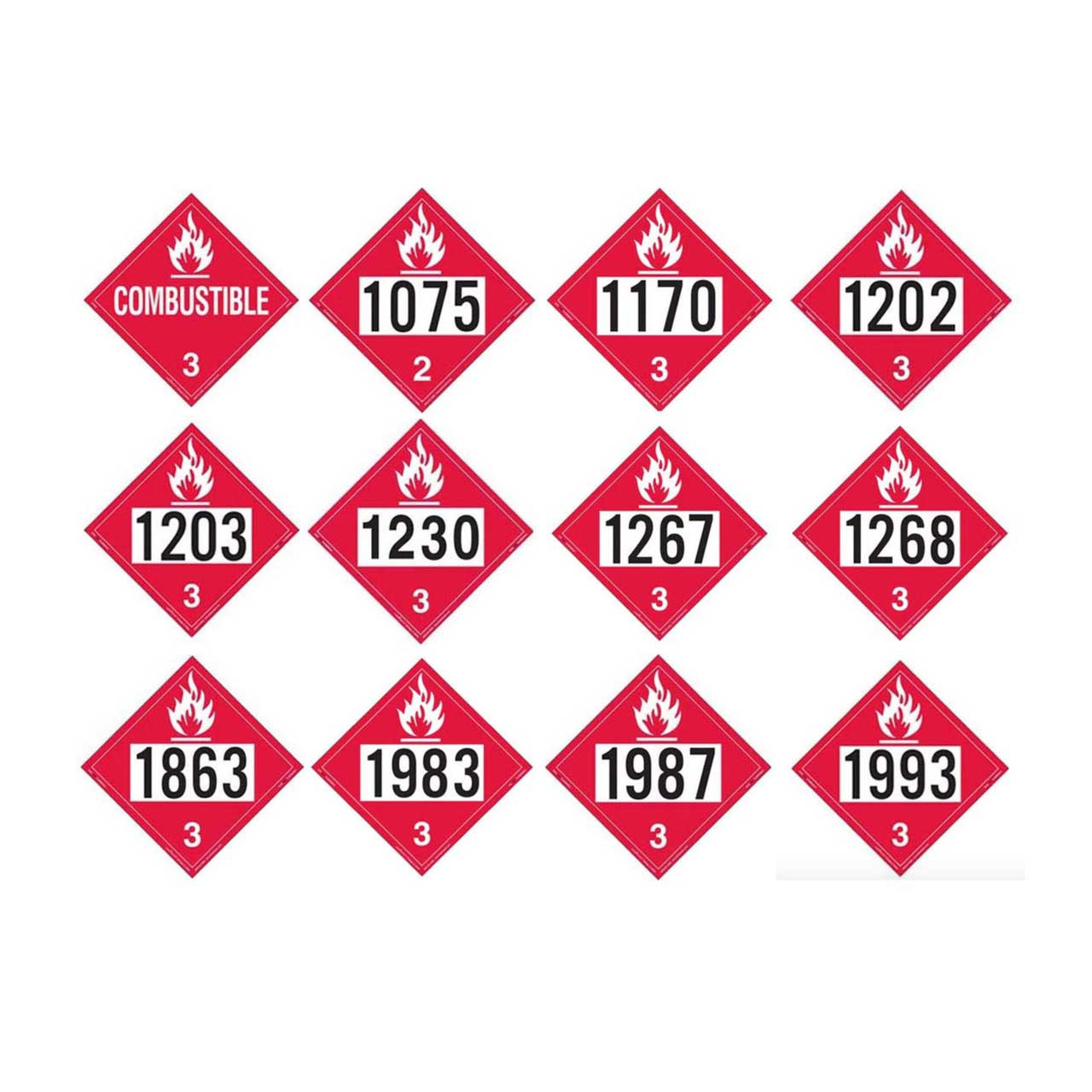 Labelmaster Duo-Flip 4-Legend Tanker Placard System - Aluminum - John M ...