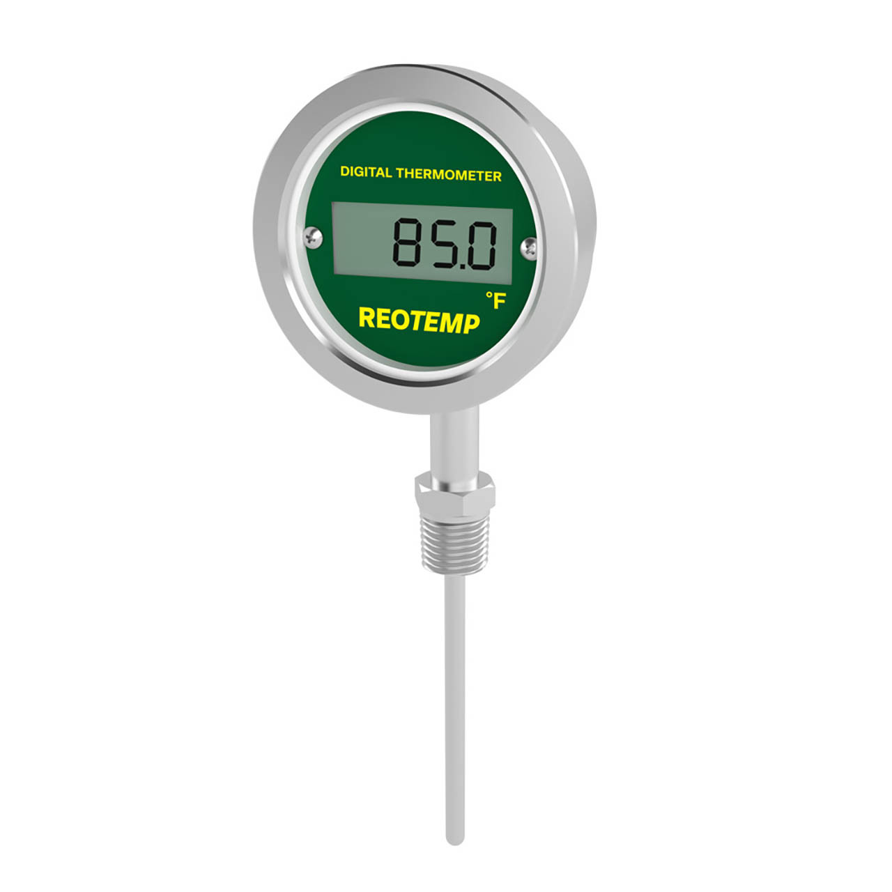 Reotemp PER SP266 Series Digital Rail Car Thermometer, 3 in. Bezel Head ...