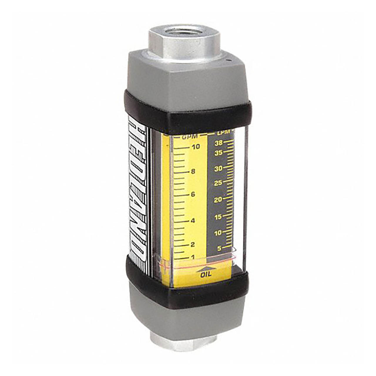 Badger Meter Hedland Variable Area Oil Flow Meter, Aluminum, 1 in ...