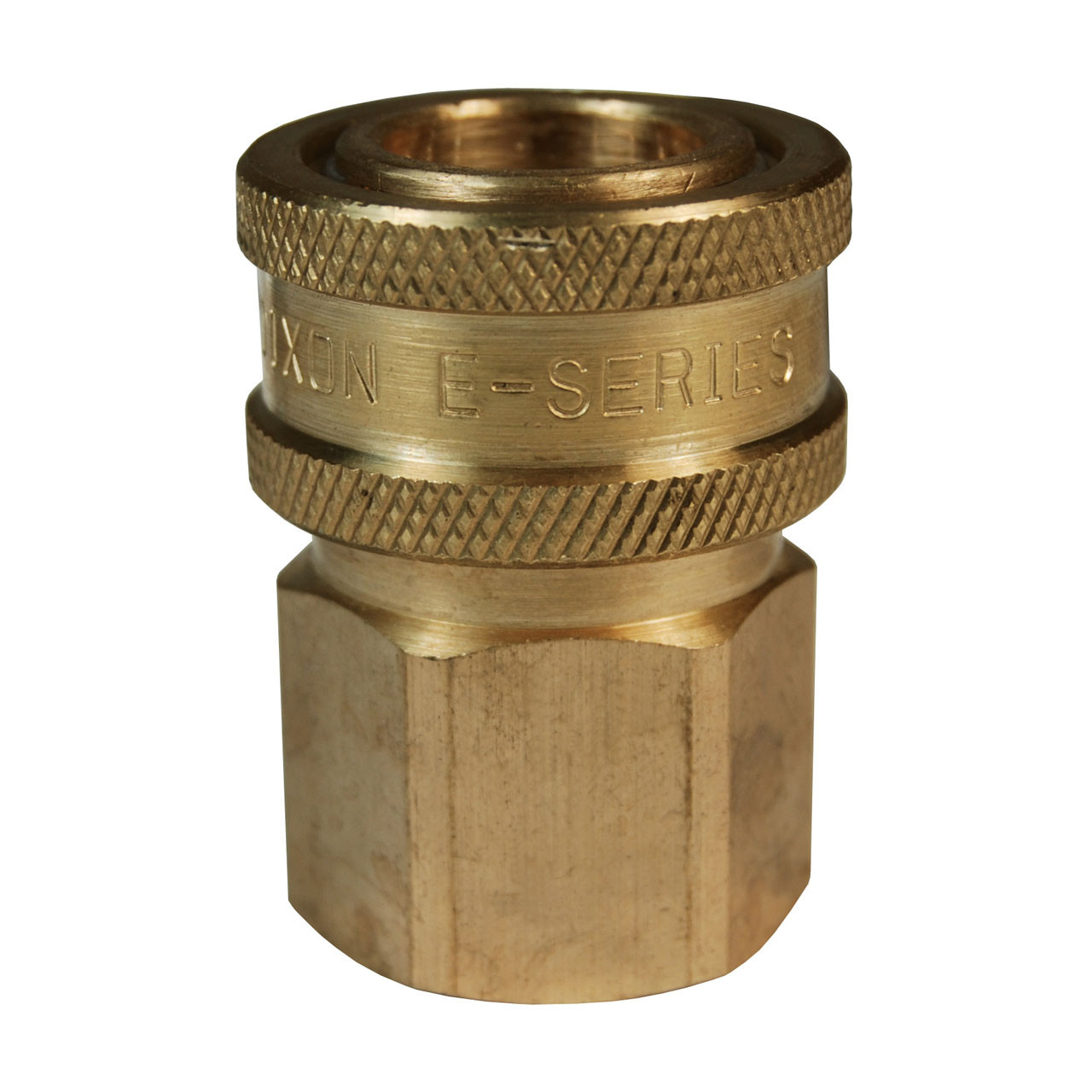 Dixon E-Series Brass Straight Through Interchange Female Coupler