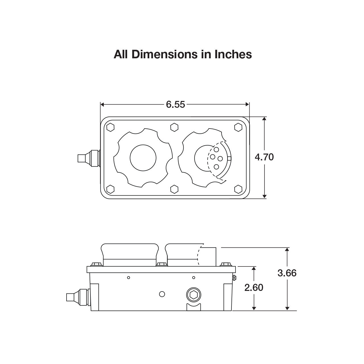 Scully DuoCept™, 5-Wire Optic & Thermistor Overfill Sockets