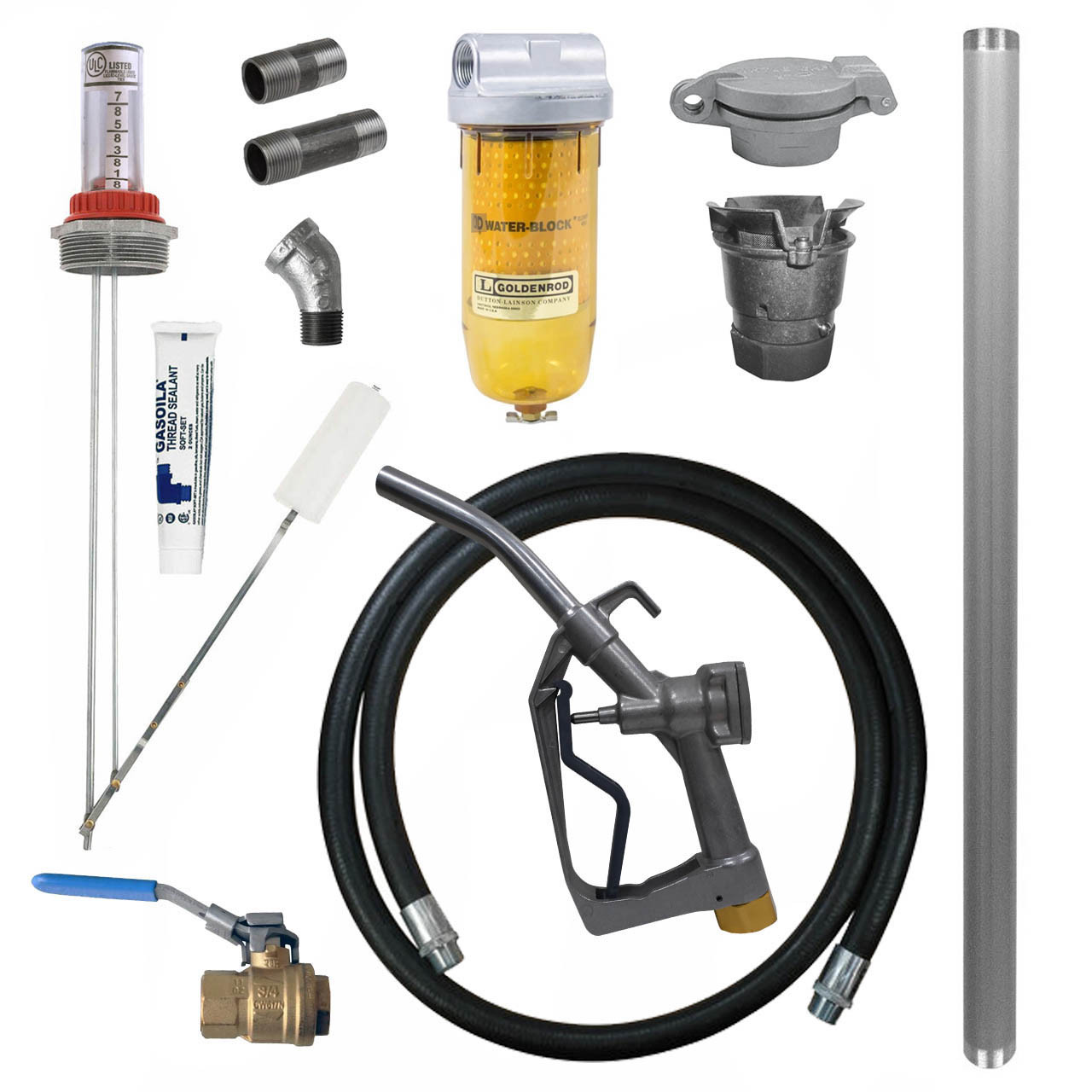 JME Tanks Gravity Flow Fuel Tank Package, 150 Gal.