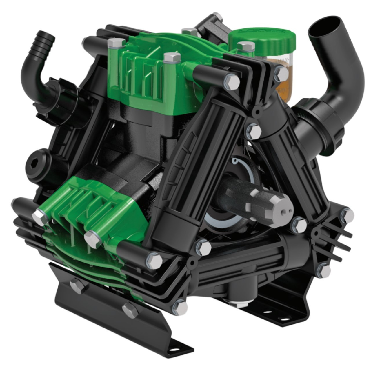 Udor ZETA 120 1C 1 1/2 in. Diaphragm Pump, 3 cylinders, 31 GPM, 300 PSI ...