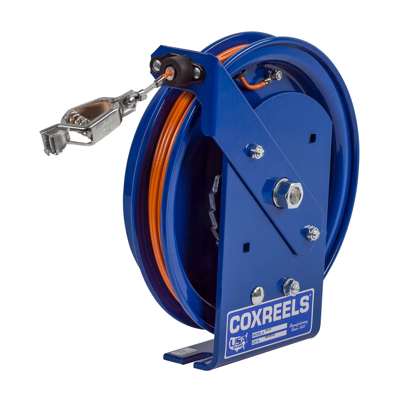 Coxreels SD-50 - Static Discharge Spring Driven Cable Reel w/ 50 ft. Cable