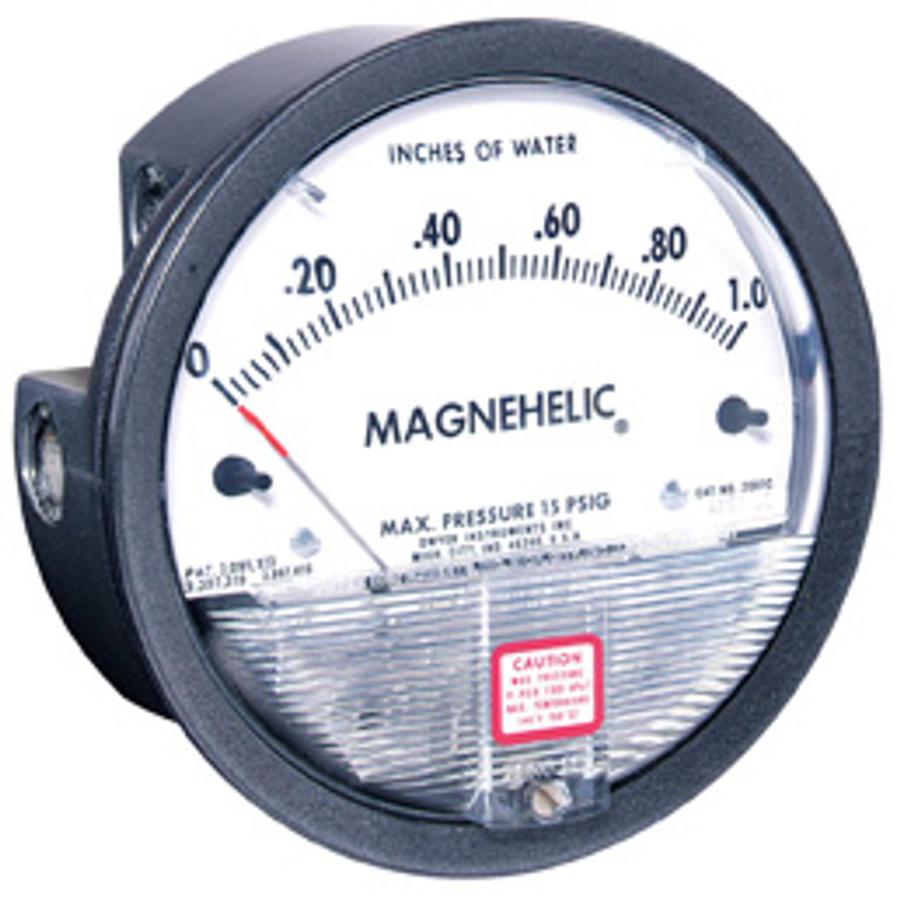 Differential pressure gauge water store
