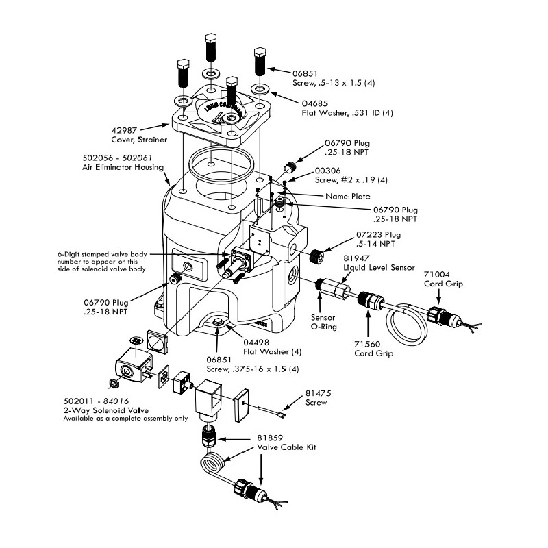 Liquid Controls S3 Solenoid Valve for the Optical Air Eliminator in the ...