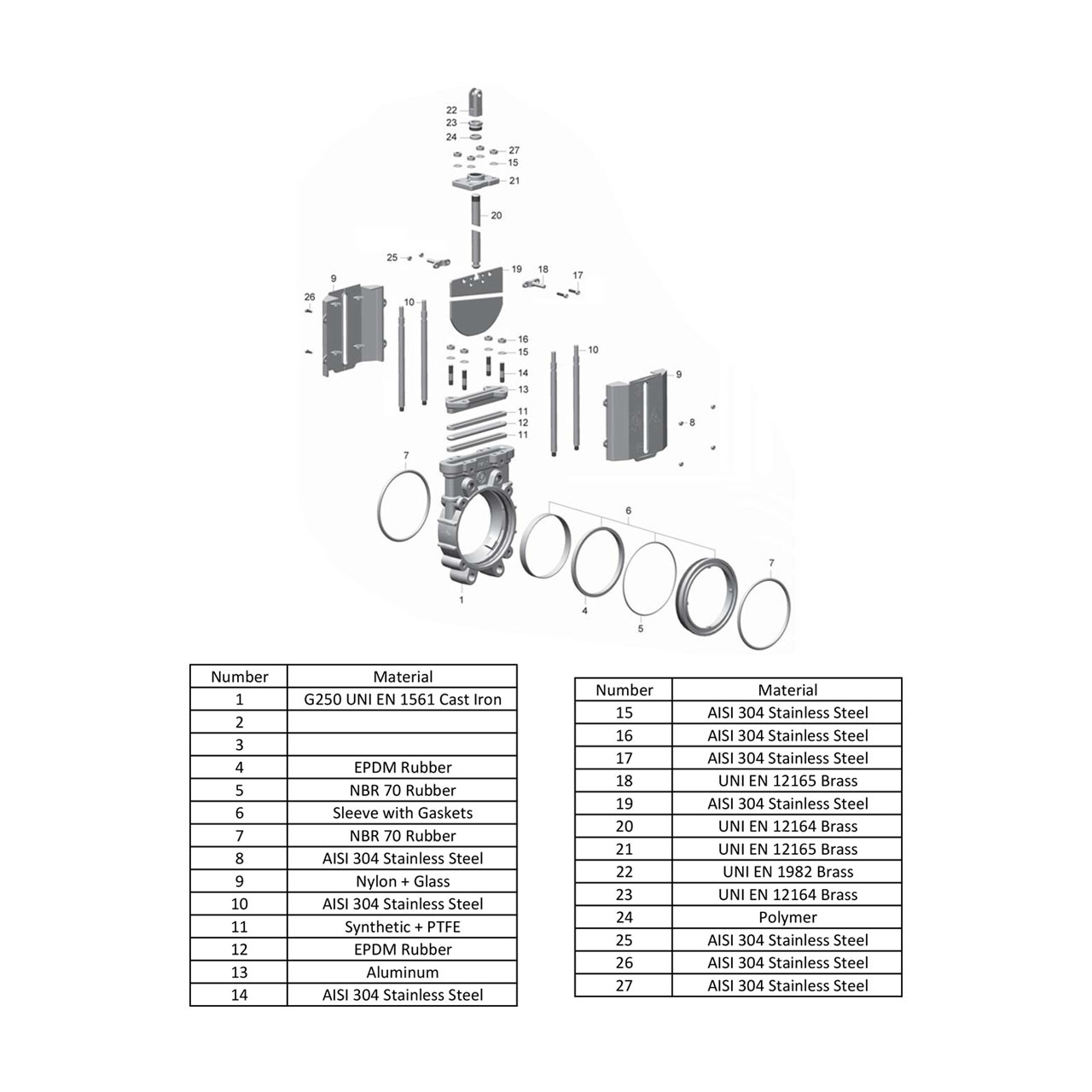 Metaltecnica 6 in. Cast Iron ANSI Flanged Gate Valve w/ Stainless Steel ... Metaltecnica 6 in. Cast Iron ANSI Flanged Gate Valve w/ Stainless Steel ...