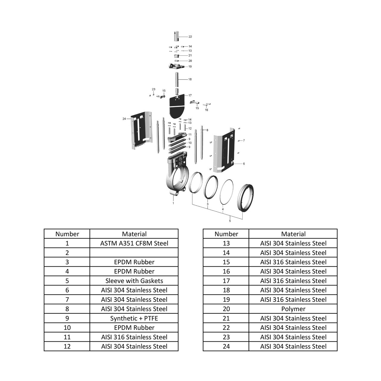 Metaltecnica 6 in. Stainless Steel ANSI Flanged Gate Valve w/ Stainless ... Metaltecnica 6 in. Stainless Steel ANSI Flanged Gate Valve w/ Stainless ...
