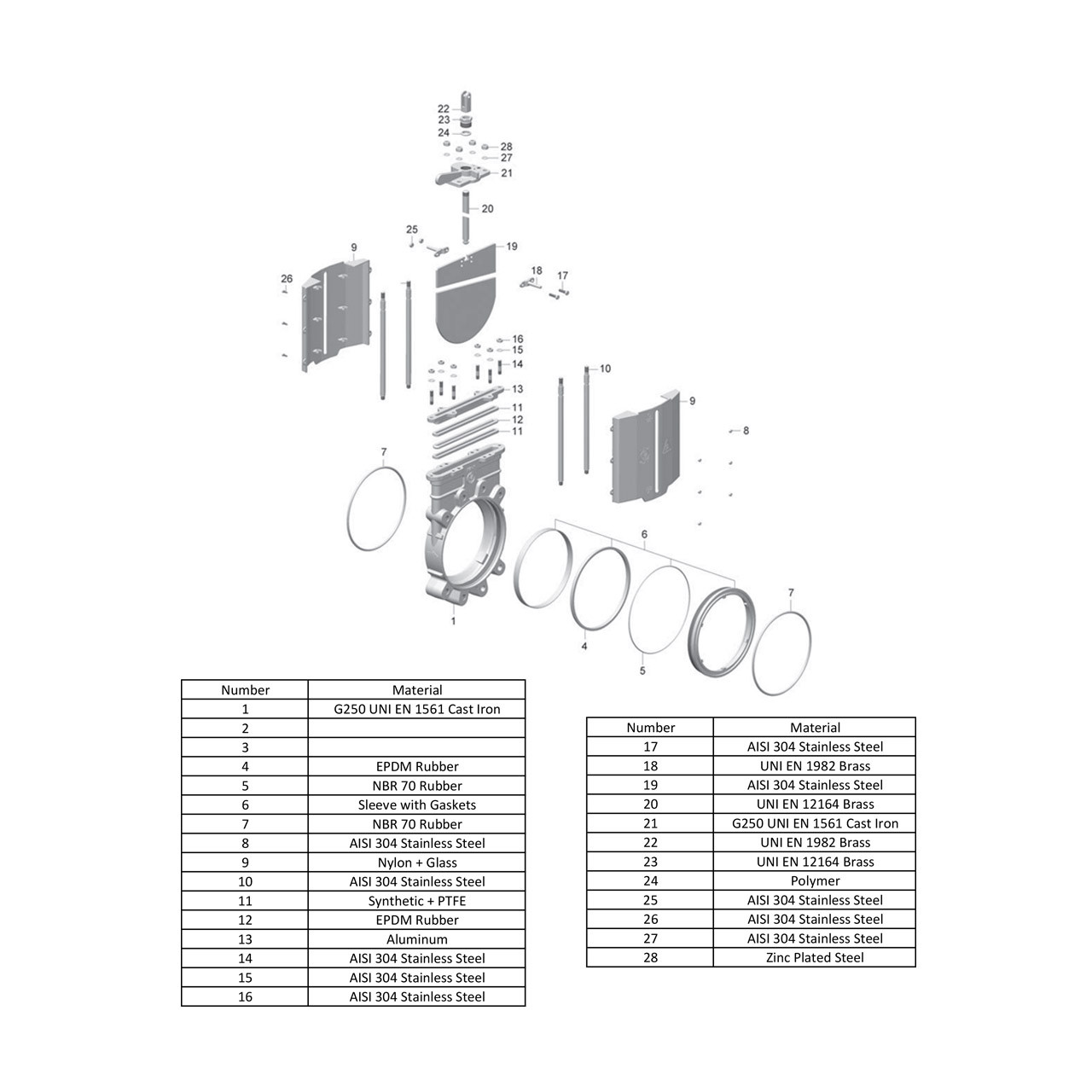 Metaltecnica 10 in. Cast Iron ANSI Flanged Gate Valve w/ Stainless ... Metaltecnica 10 in. Cast Iron ANSI Flanged Gate Valve w/ Stainless ...