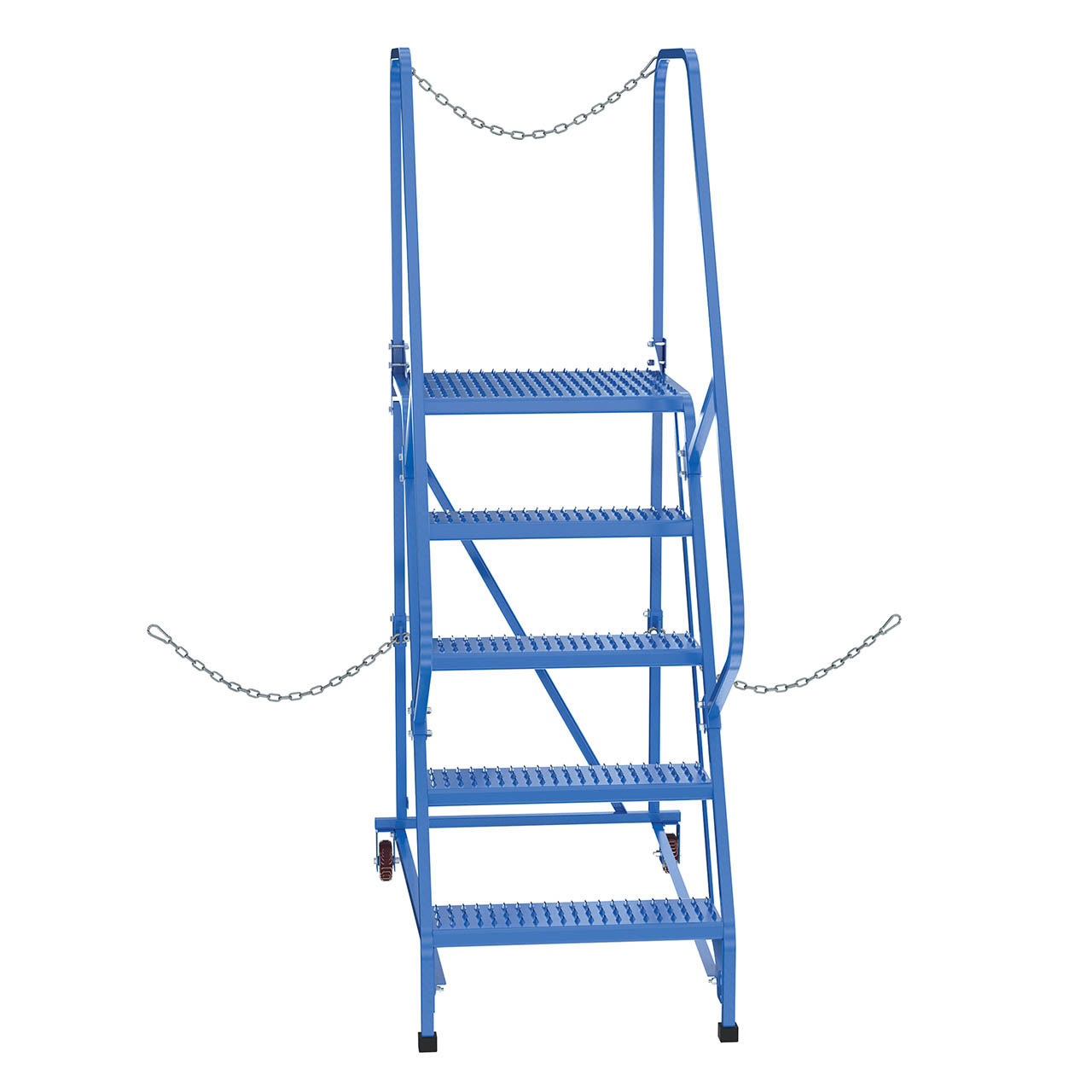 Vestil LAD-STL-5-G Semi-Trailer Access 5 Step Ladder, 58° Step Angle ...
