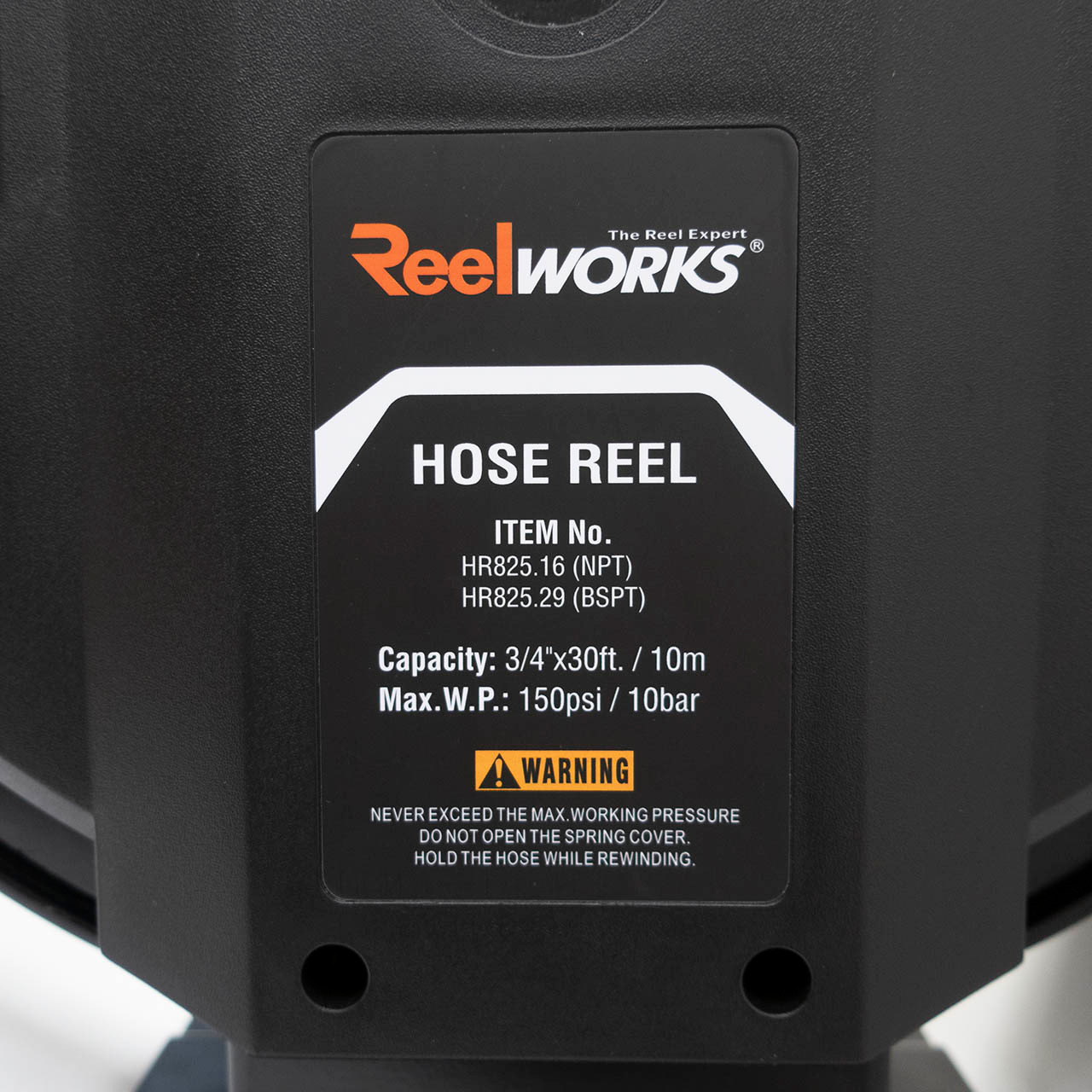 Reelworks HR825 Series 3/4 " x 30' Low Pressure Fuel Hose Reel