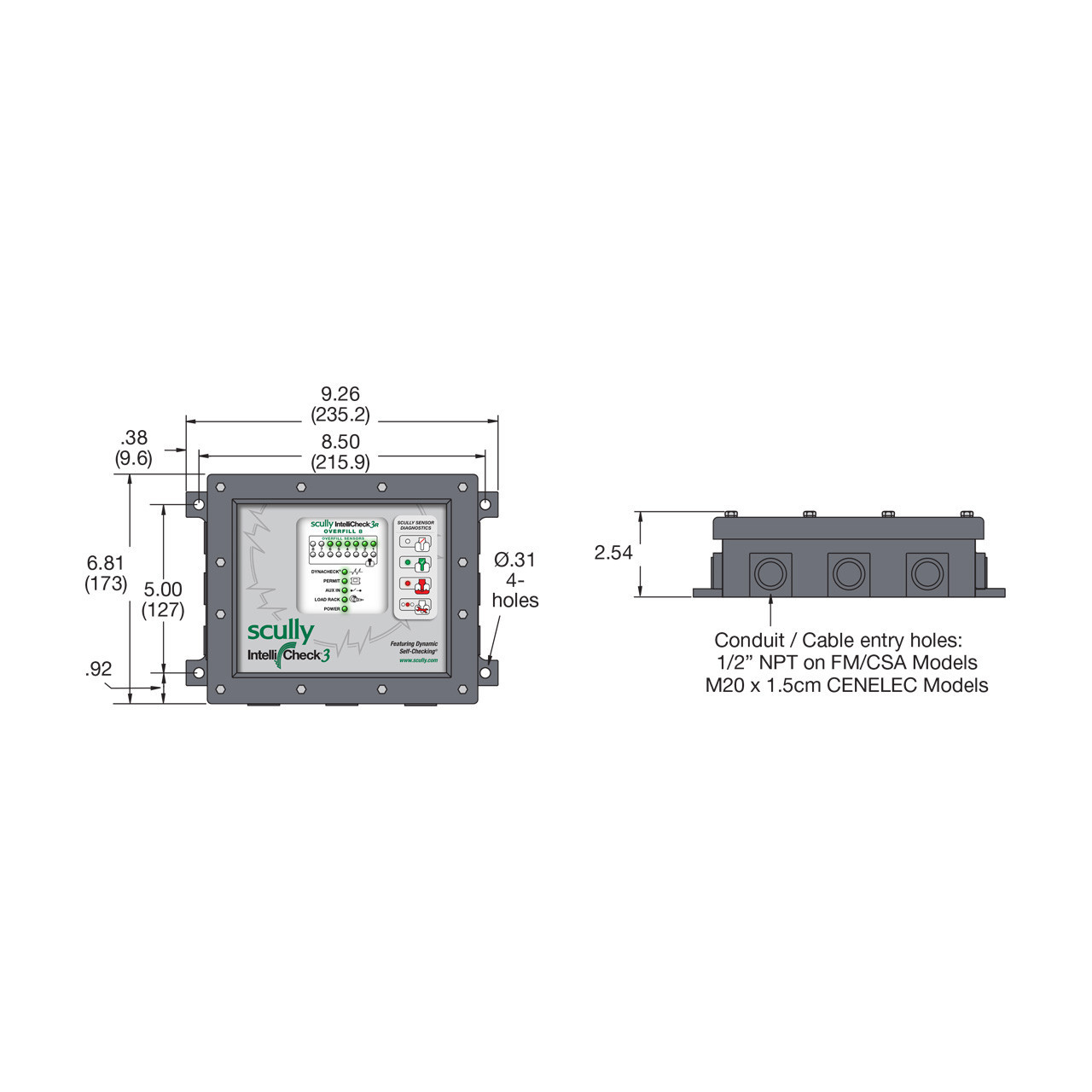 Scully IntelliCheck®3 Overfill Control Unit