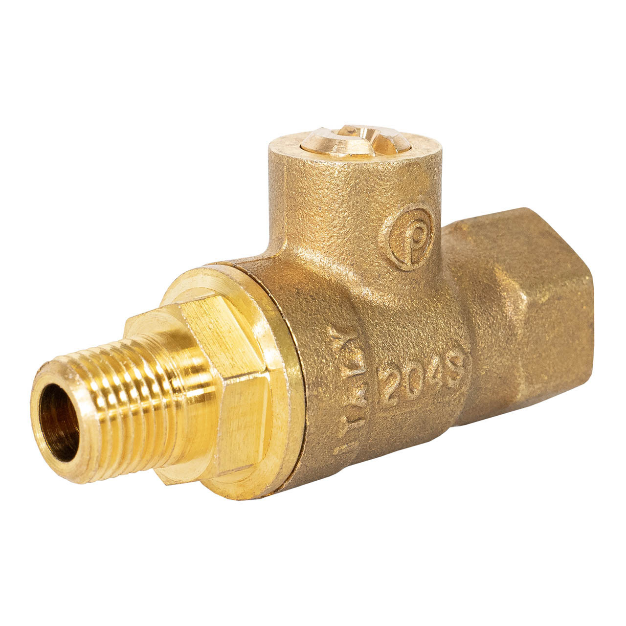 Jomar Valve T-82M Series Threaded Brass Mini Ball Valves w/Slot Handle ...