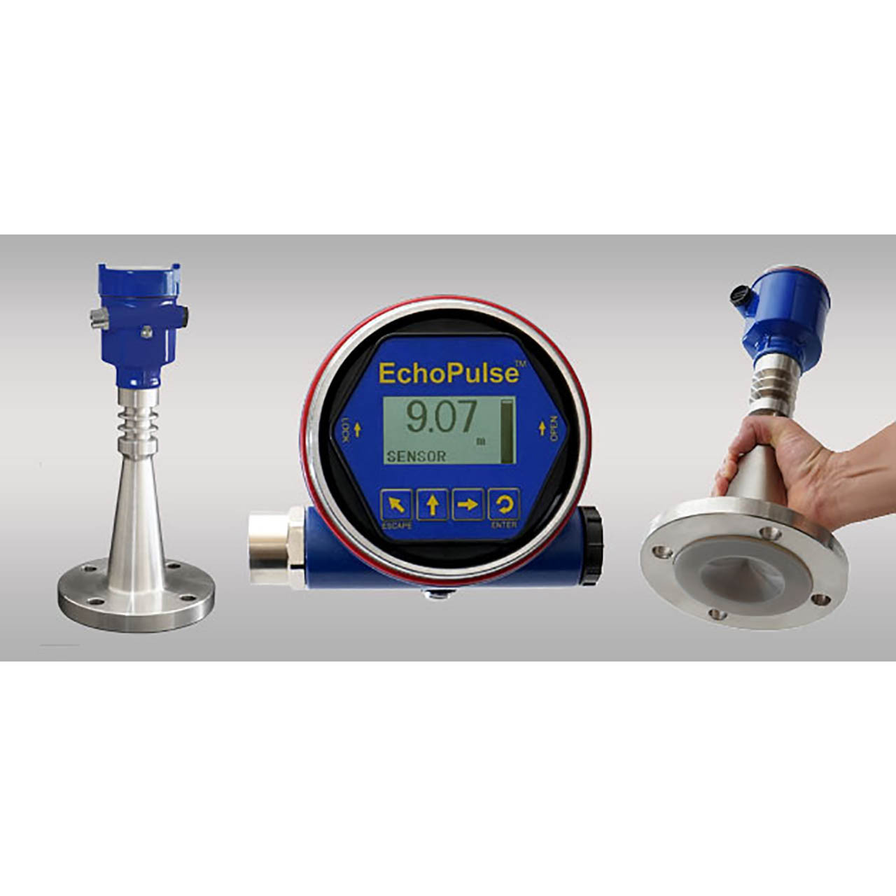 Flowline EchoPulse® LR20 Non-Contact Liquid Level Sensor Transmitter w/ 26 GHz Pulse Radar, 65.6 ...