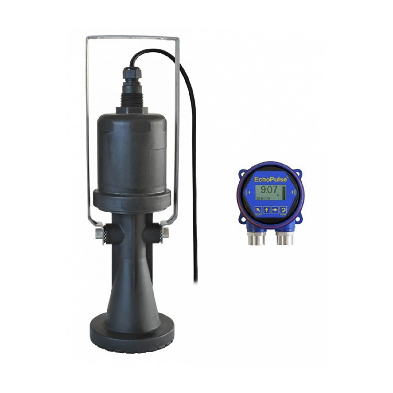 Flowline EchoPulse® LR30 Radar Liquid Level Sensor Transmitter & Remote Display w/ 26 GHz Pulse ...