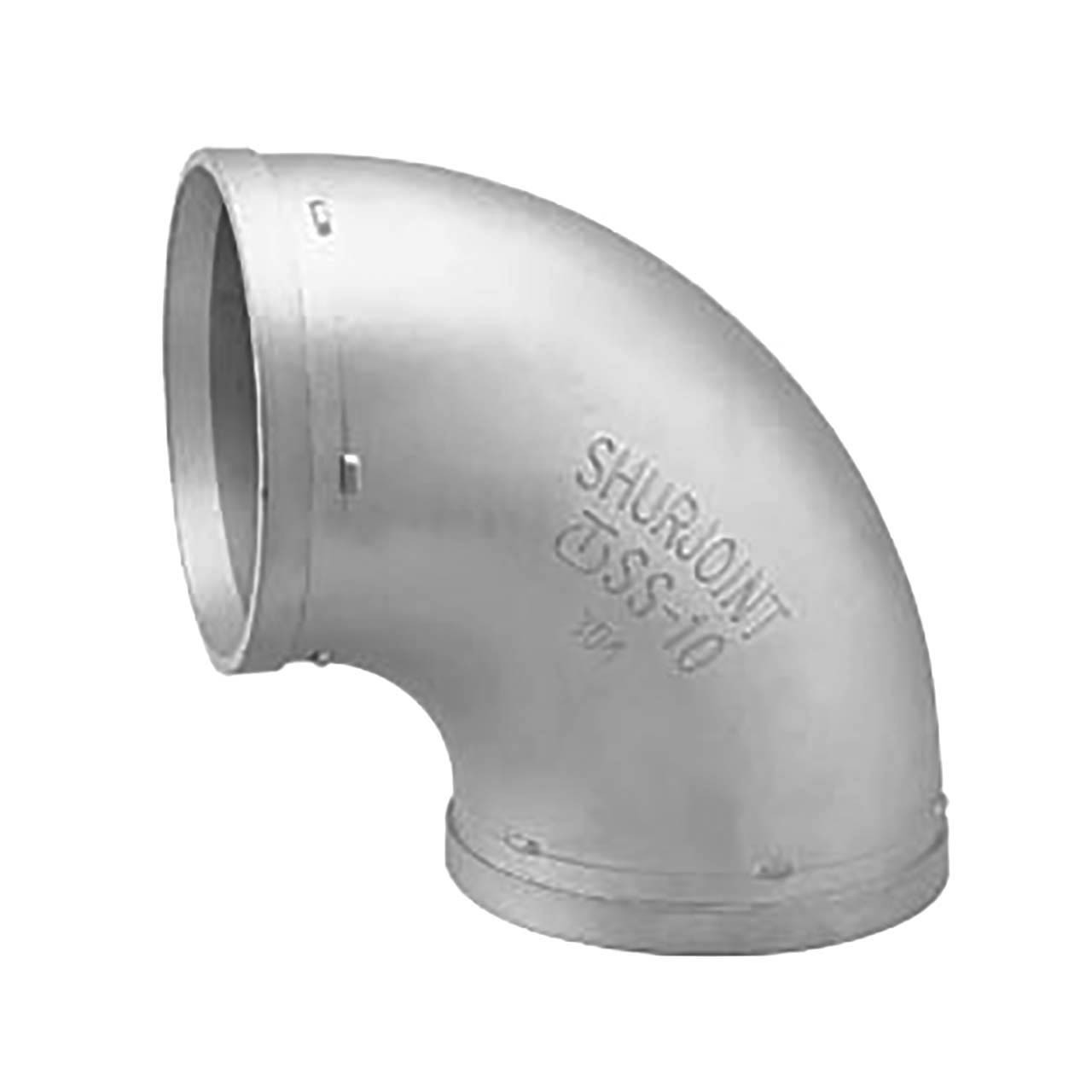Shurjoint SS-10 Series Grooved 90° Elbow Fitting, 304 Stainless Steel ...