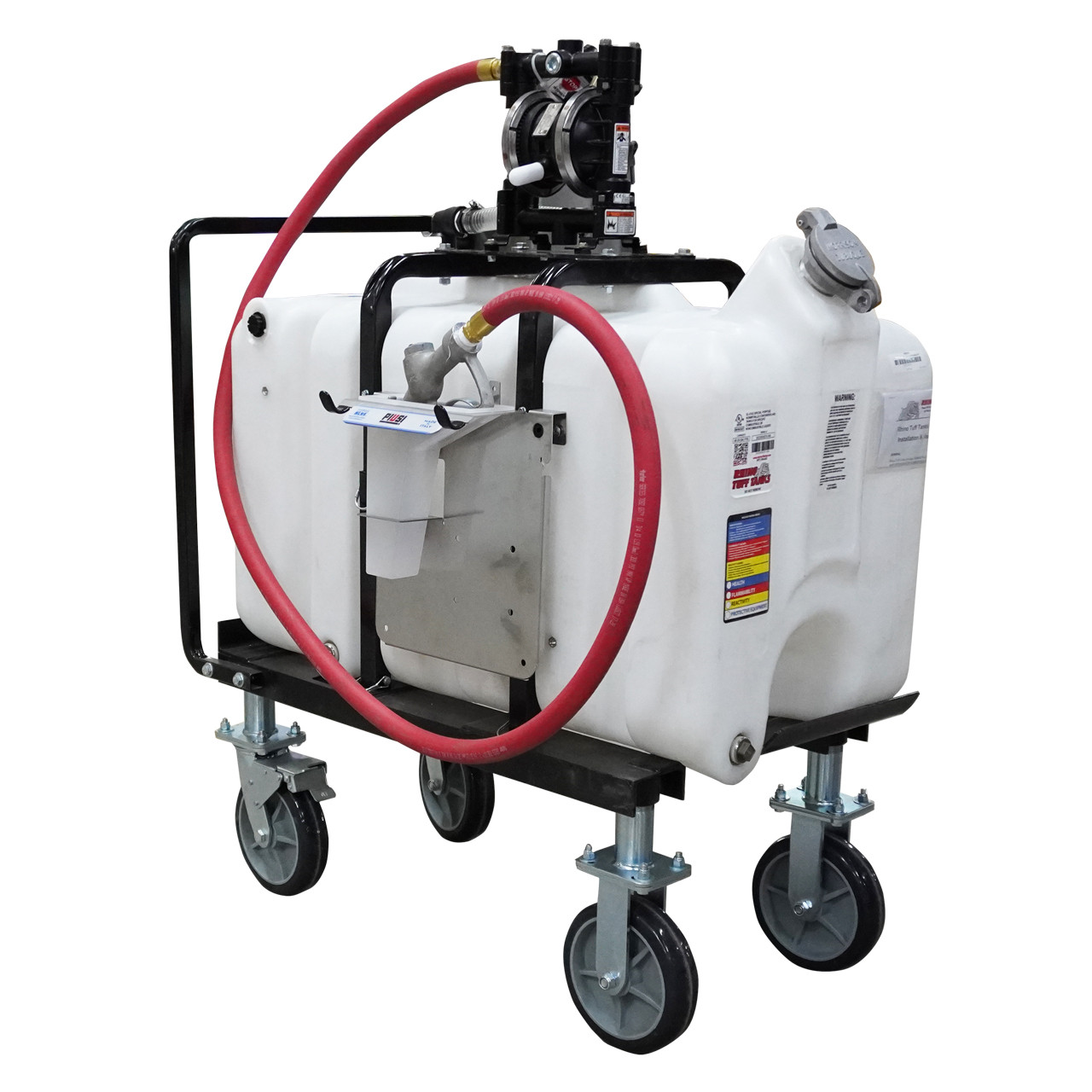Rhino Tuff Tanks RTT-7445 45 Gallon Fluid Transfer Cart w/ Diaphragm ...