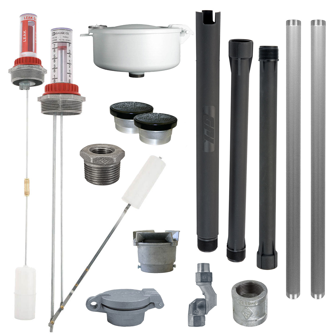 Diesel Vent Kit W/ 1 in. Swivel for 550 Gal x 48 in. Double Wall Tank ...