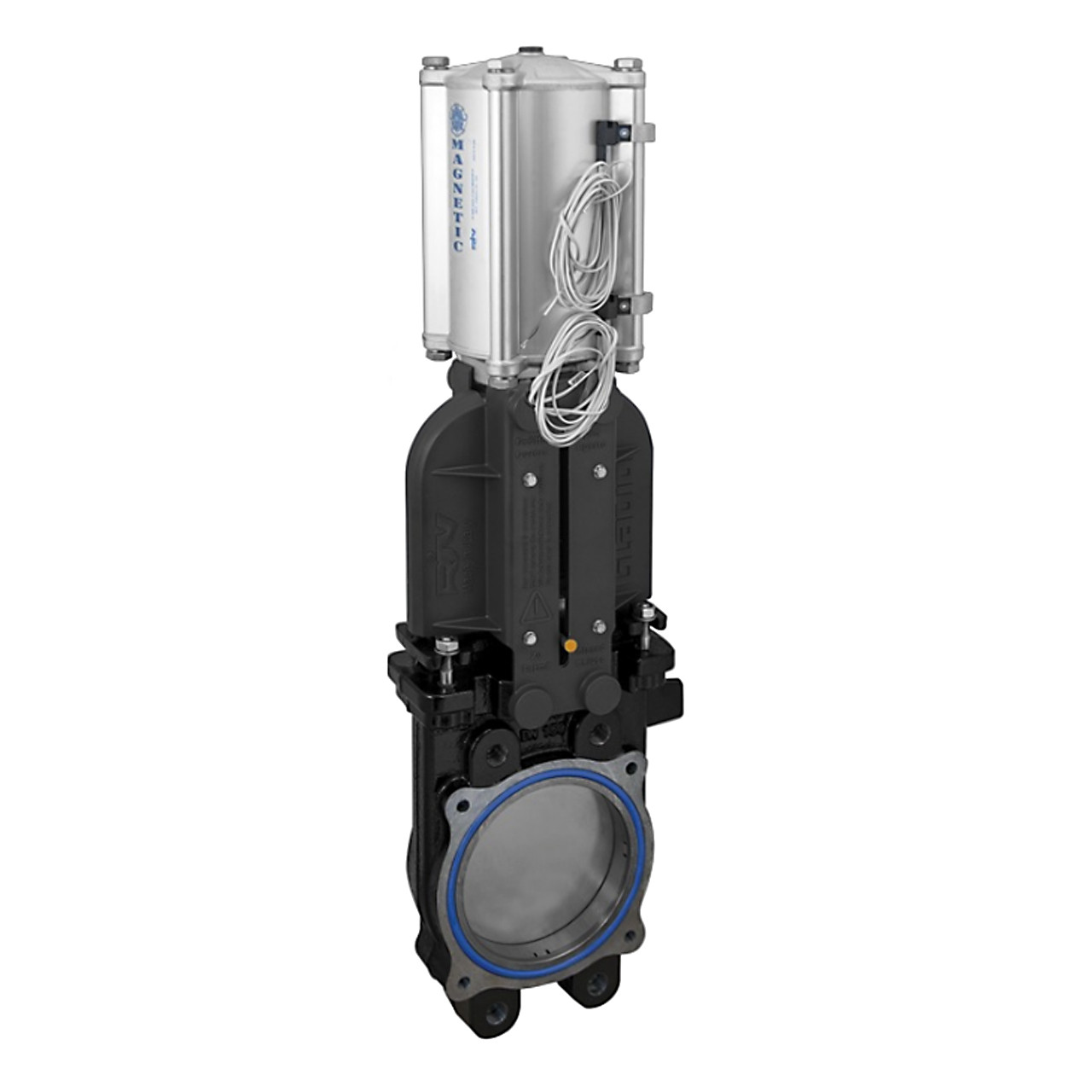 RIV Gladio 8 in. Knife Gate Valve W/Air Cylinder & Sensor 120 PSI ...
